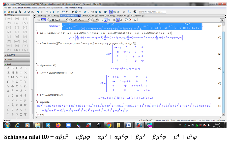 PEMODELAN MATEMATIKA DENGAN MATLAB - LABKOMMAT
