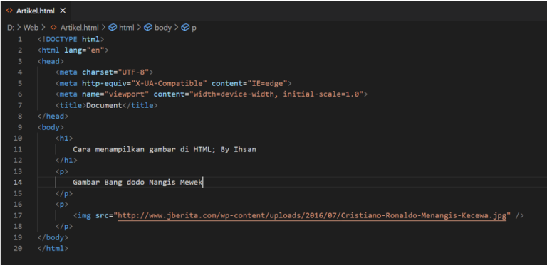Cara Menampilkan Gambar di HTML - LABKOMMAT