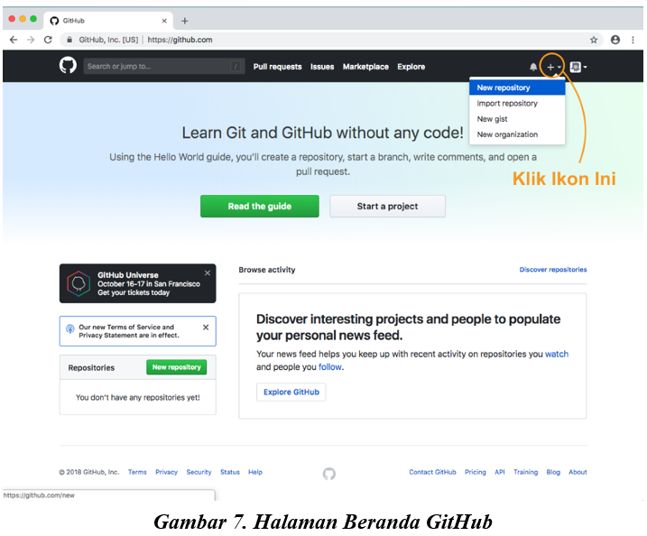 CARA MEMPUBLIKASIKAN HALAMAN WEB DENGAN GITHUB - LABKOMMAT