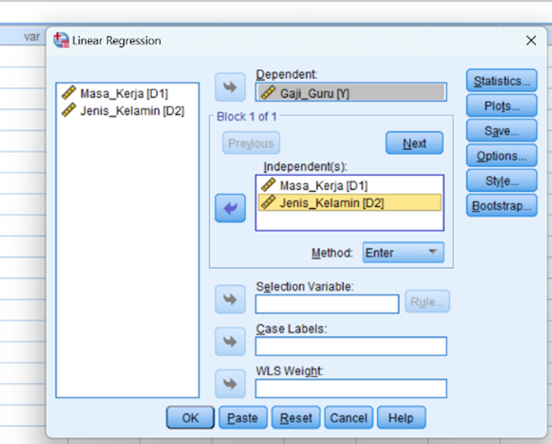 Analisis Regresi dengan Variabel Dummy Menggunakan SPSS - LABKOMMAT
