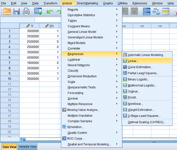 Analisis Regresi dengan Variabel Dummy Menggunakan SPSS - LABKOMMAT